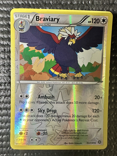 Braviary #93/114 Steam Siege Reverse Holo Uncommon Pokemon Card | eBay