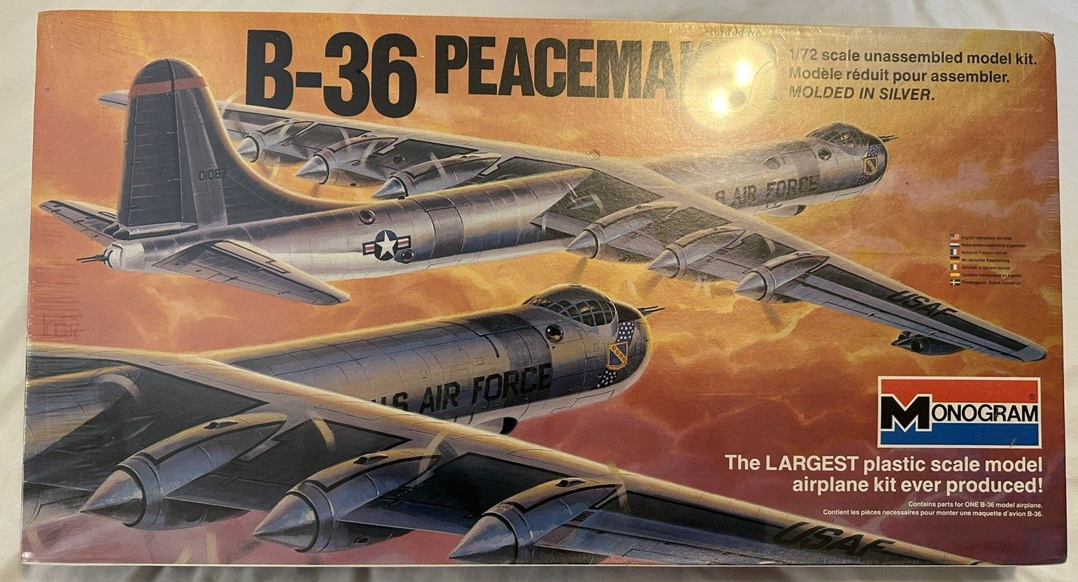 Monogram 1/72 B-36 Peacemaker 5703 SEALED