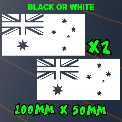 Australia Flag X2 Sticker Car Decal Window Aussie Southern Cross Eureka ...
