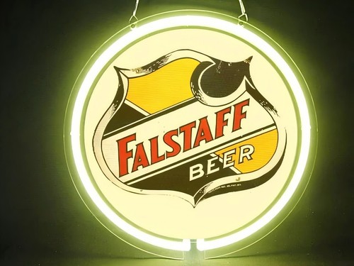 Falstaff Beer Logo Acrylic 12"x12" Neon Sign Lamp Light Glass Beer Bar ...