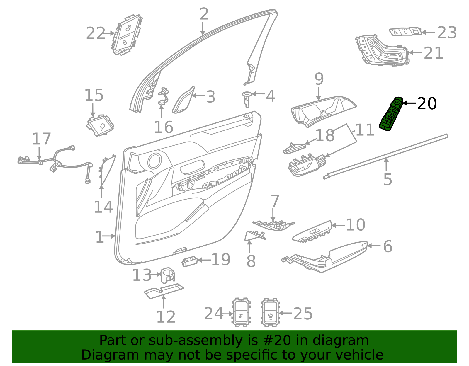 Genuine Mercedes-Benz Window Switch 167-905-01-04-7N49 for sale online ...