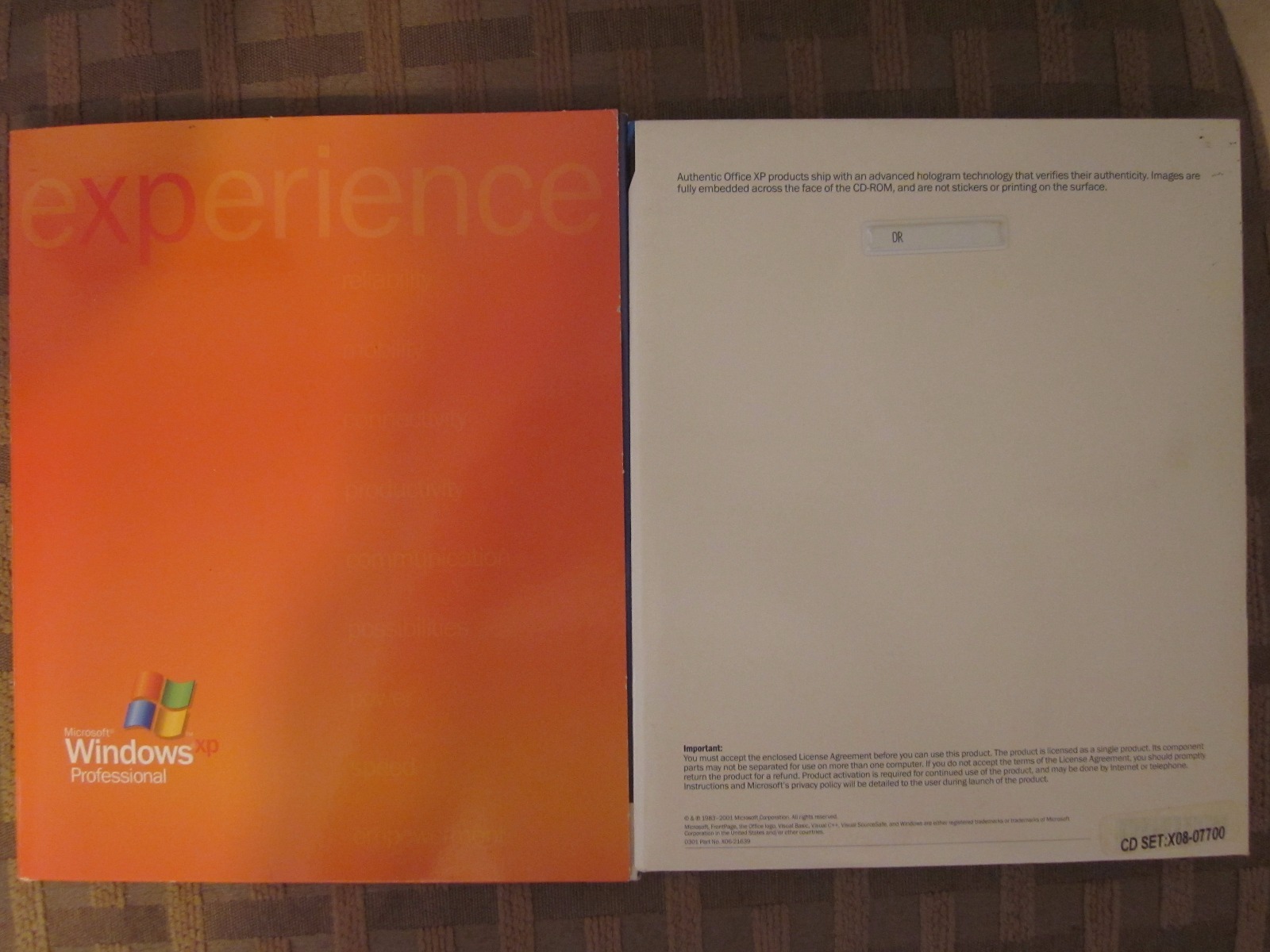 Microsoft Windows, Microsoft office, Microsoft Home Edition LOT ...