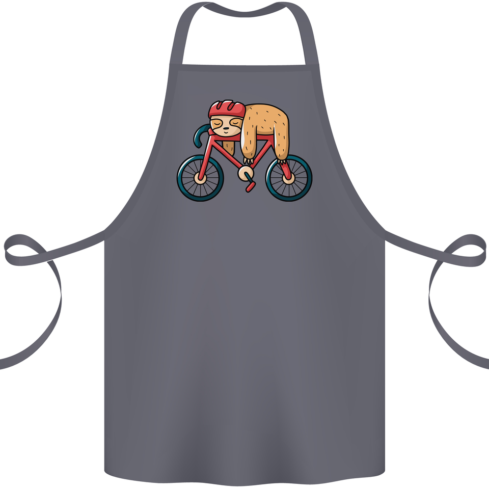 Cycling Sleeping Sloth Bicycle Cyclist Cotton Apron 100% Organic | eBay