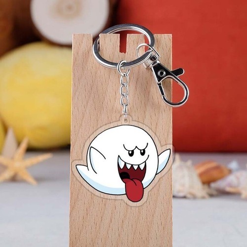 Super Mario Boo Creative Keychain Car Key Backpack Pendant Acrylic ...