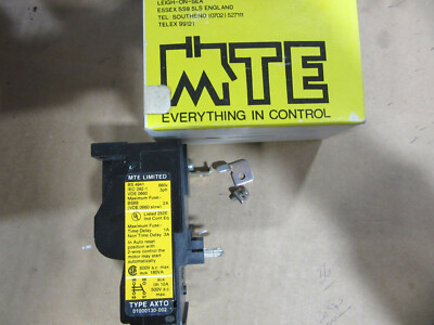 MTE 01000130-002 Overload Relay Type AXTO Range 0.38 to 0.56A NEW!!! in ...