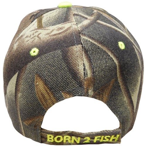 Born 2 Fish Force 2 Work Camouflage Camo Embroidered Cap Hat CAP922A ...