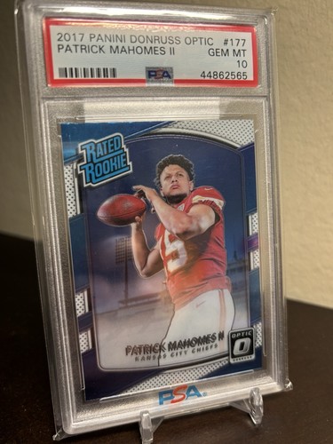 2017 Donruss Optic - Rated Rookie Patrick Mahomes II #177 (RC) PSA 10 💎 ...