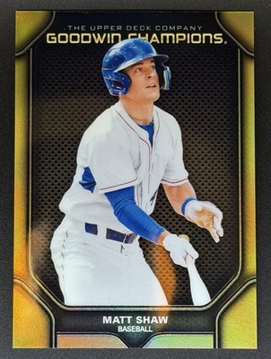 2024 Goodwin Champions Platinum MATT SHAW Black and Gold /50 #P44 | eBay