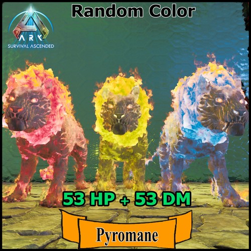 Ark Survival Ascended PC/PS5/XBOX PVE🔥PYROMANE TOP STATS [53] HP - [53 ...