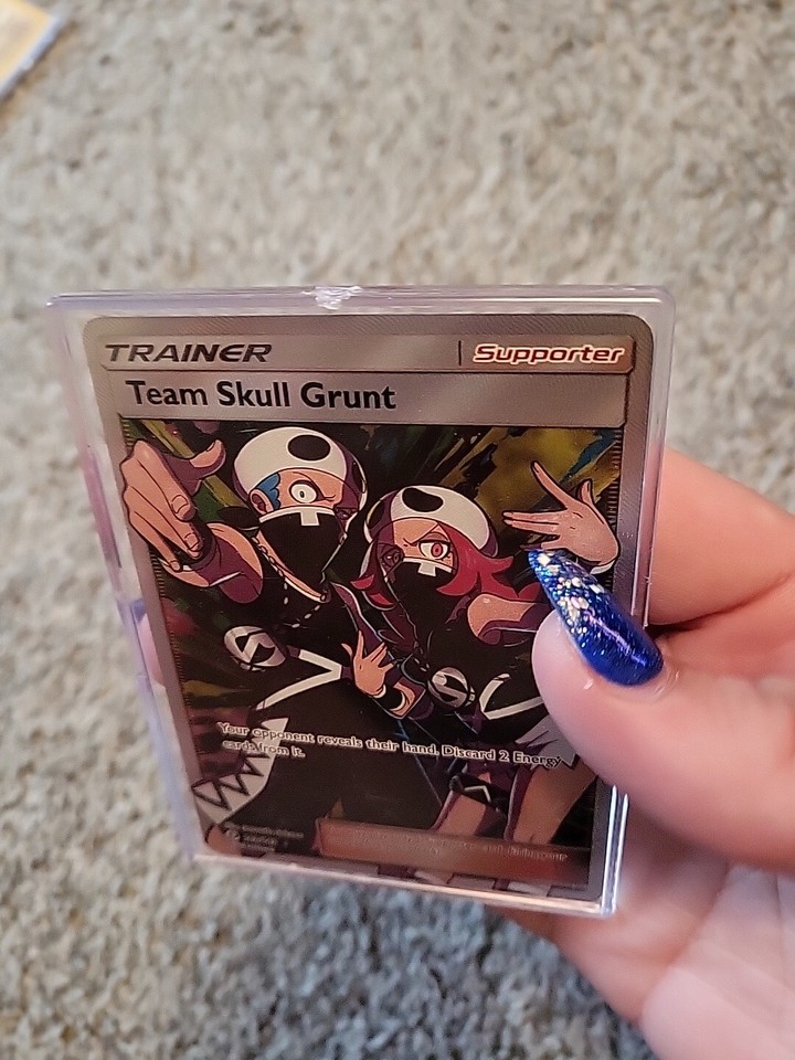 Pokémon TCG Team Skull Grunt Sun & Moon 149/149 Holo Full Art Ultra Rare | eBay