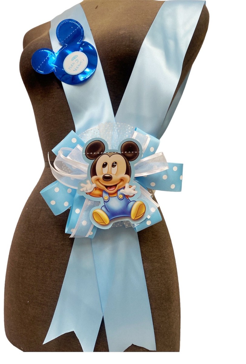 Mickey Mouse Blue Baby Shower Baby Mickey Mouse Themed Baby Shower