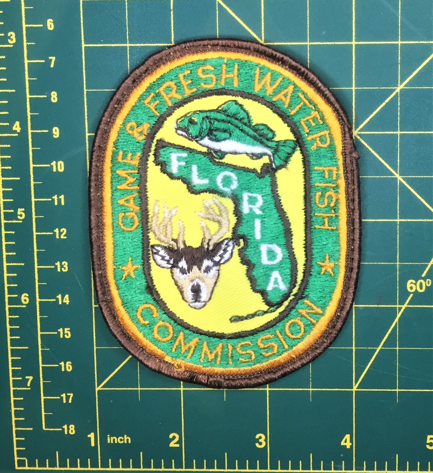FLORIDA GAME & FRESH WATER FISH COMMISSION PATCH CREST DNR ENFORCEMENT ...