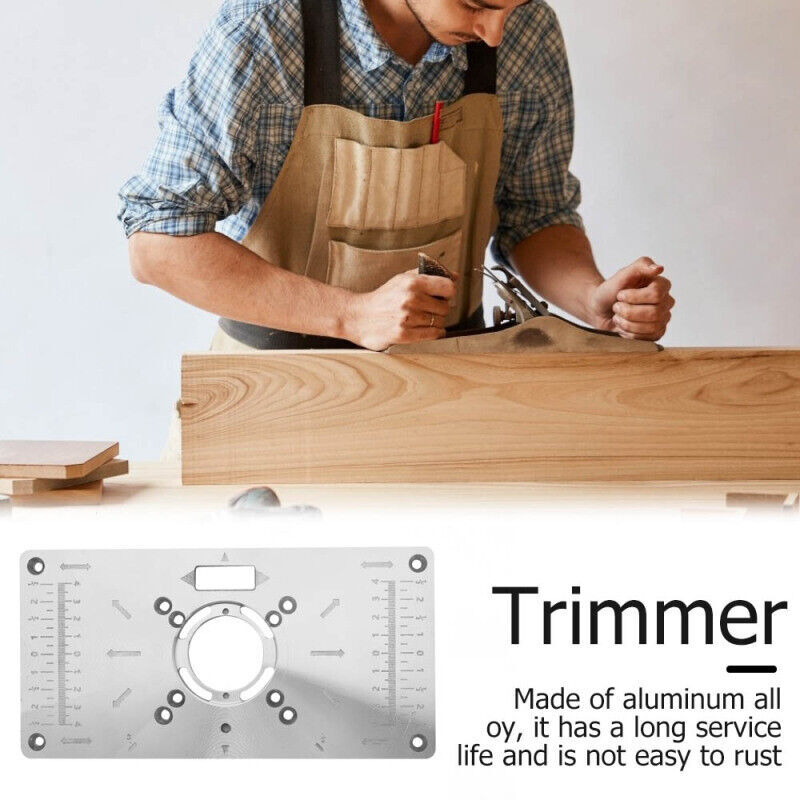 Aluminum Alloy Router Table Insert Plate Woodworking Trimming Machine ...