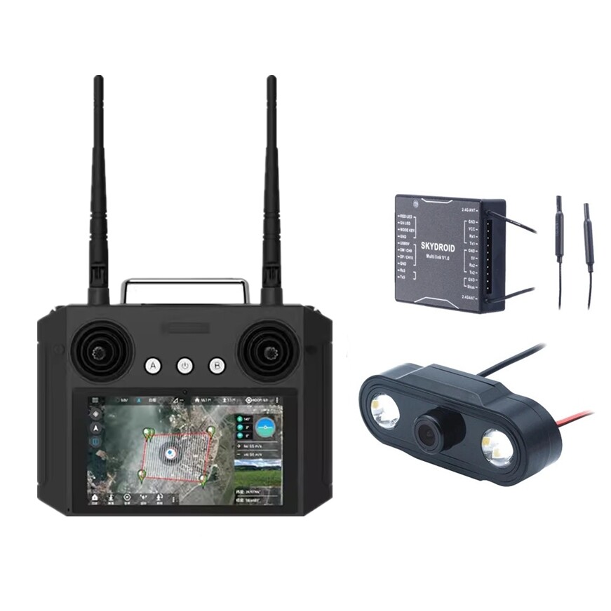 Skydroid H12 2.4GHz 12CH Digital Video Transmission Transmitter R12 ...
