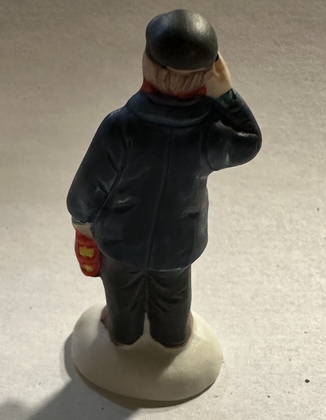 It's a Wonderful Life Holiday Village Figure THE BRIDGEKEEPER On Card ...