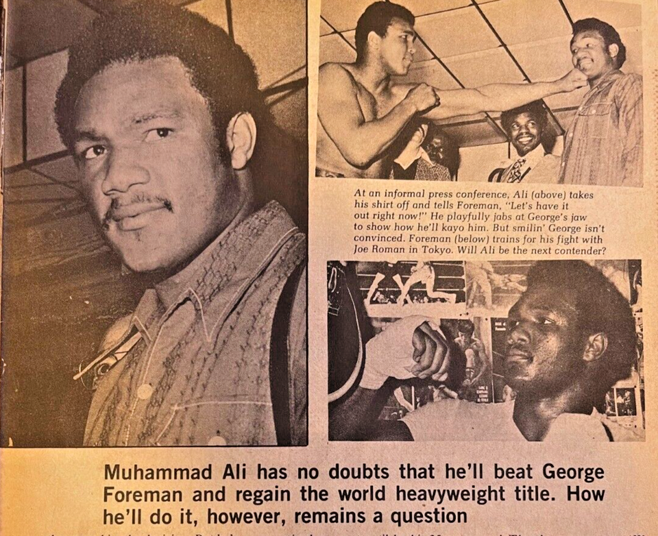1974 Muhammad Ali Why I'll Beat George Foreman | eBay