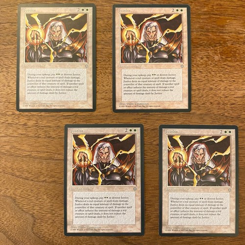 4x Justice NM+ NEVER PLAYED MTG Ice Age 1995 Magic x4 FAST SHIPPING | eBay