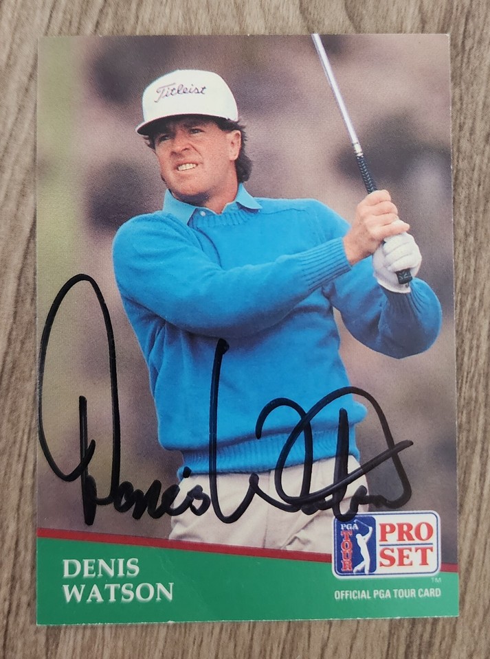 Denis Watson Signed 1991 Pro Set PGA Tour Golf Card #63 Auto LEGEND RAD ...