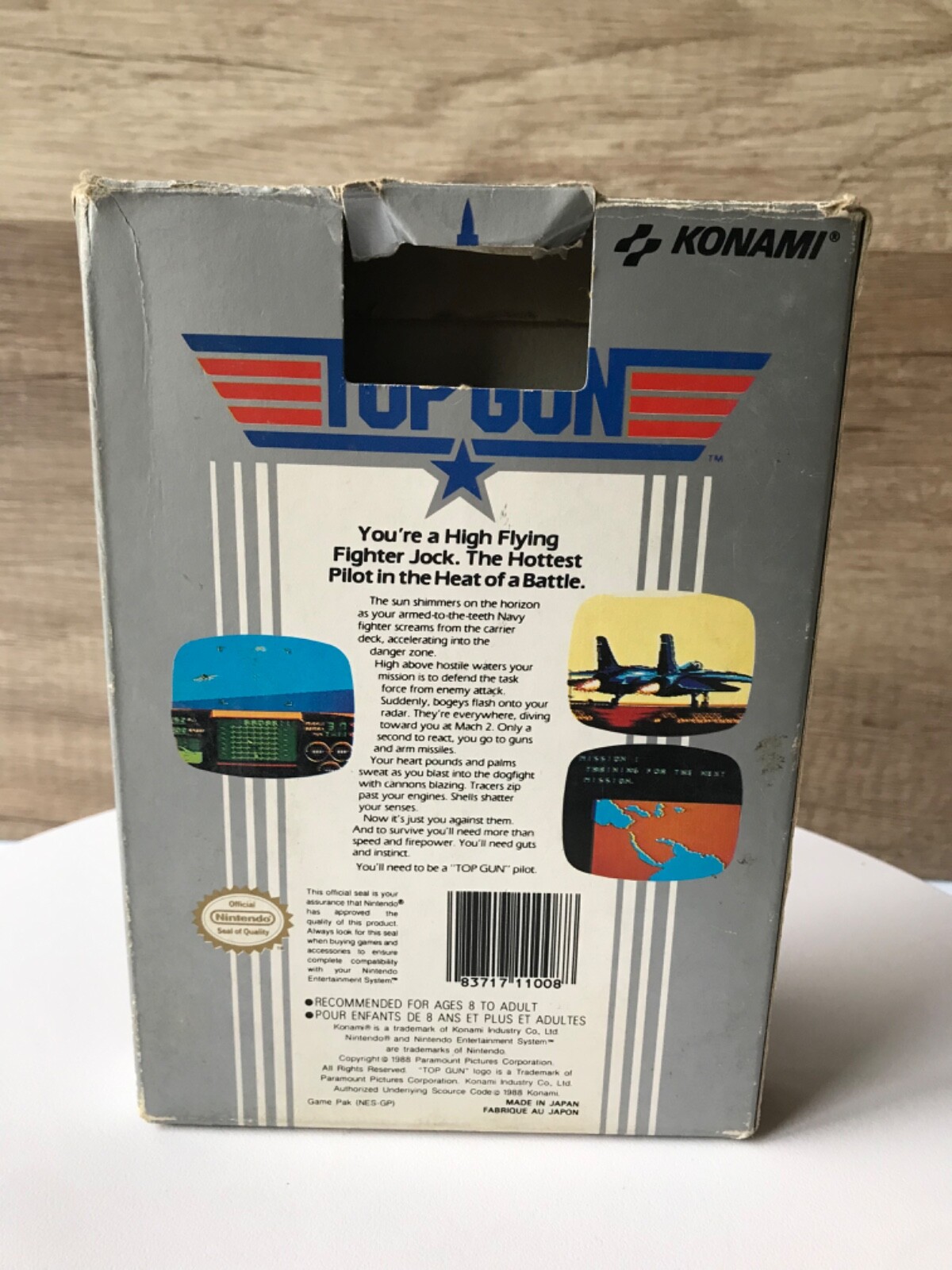 TOP GUN (KONAMI) - Original RETRO Nintendo Entertainment System NES | eBay