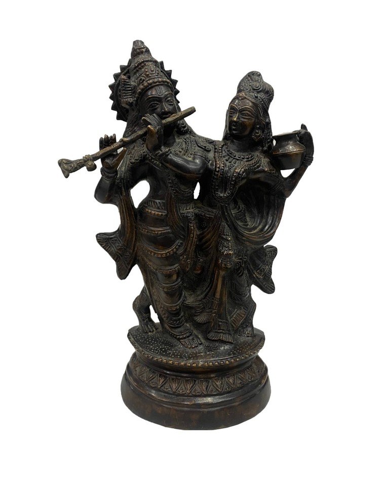 Decorative MetalKrishna Statue | Krishna Idol Radha Krishna Murti ...