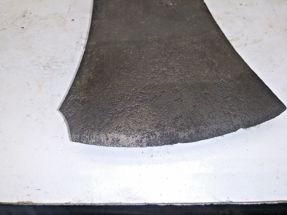 COLLINS, DOUBLE BIT, AXE, 10 & 5/8" WIDE, 4 & 1/2" HIGH, 3 &1/2#, WORN ...