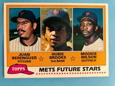 1981 Topps Mets Future Stars Rookie Card #259 - Hubie Brooks & Mookie ...