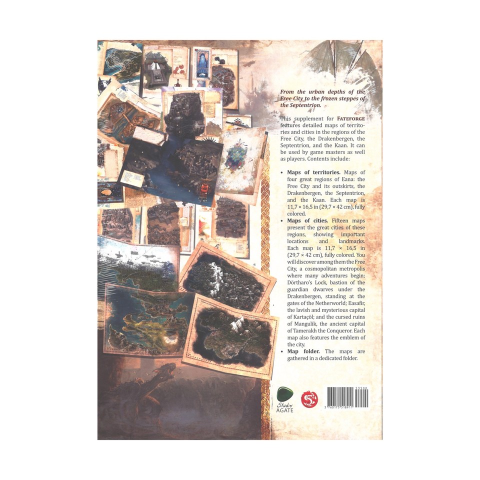 Studio Agate Fateforge 5E Cartography of Eana (Blue Cover) EX | eBay