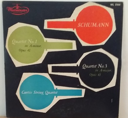 Robert Schumann - The Curtis String Quartet, Quartet No. 1 In A-Minor ...