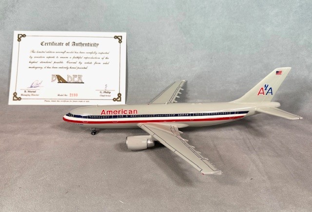 Bader Models 1/200 A300 AMERICAN AIRLINES N70073 In Original Box w/ COA ...