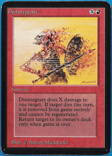 Disintegrate Alpha PLD Red Common MAGIC THE GATHERING CARD (ID# 497309 ...
