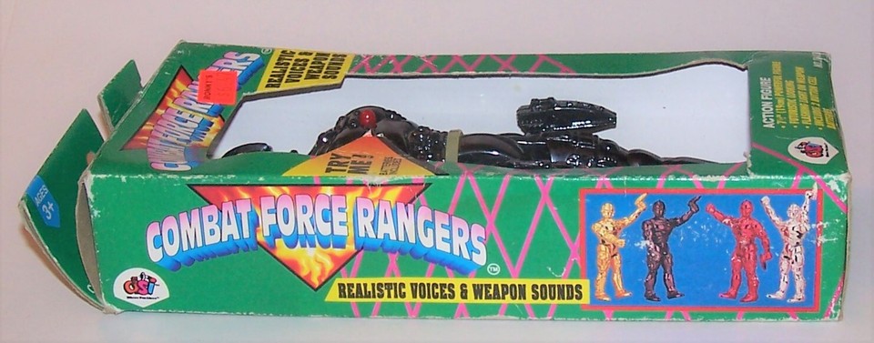 1995 Combat Force Rangers Black Ranger Power Rangers Knock Off 7.5 ...
