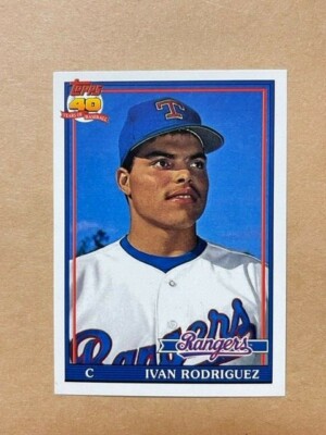 Ivan Rodriguez ~ 1991 Topps ROOKIE ~ 2019 Topps Iconic Cards Reprints ...