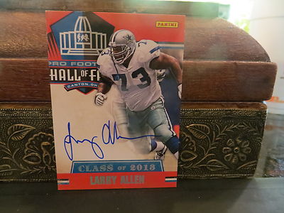 National Treasures On Card Autograph 2013 HOF Auto Cowboys Larry Allen ...