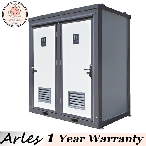 Bastone Dual Portable Restroom Mobile Toilet,2 Stall w/2 Sinks Toilets ...