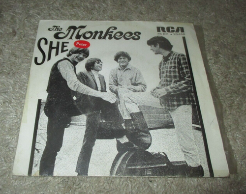 THE MONKEES SHE 4 TRACK EP 7" 1967 RCA RECORDS 20468 MADE IN AUSTRALIA ...