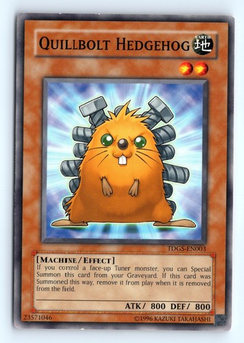 Yu-Gi-Uh Quillbolt Hedgehog #TDGS-EN003 The Duelist Genesis tcg LP | eBay