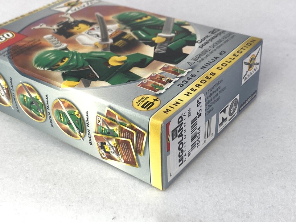 LEGO 3346 Mini Heroes Collection Ninja #3 Green Ninja x2 Samurai Lord ...