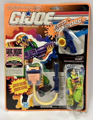 1990 Vintage Hasbro Gi Joe RAH Eco Warriors Commander Flint Action ...