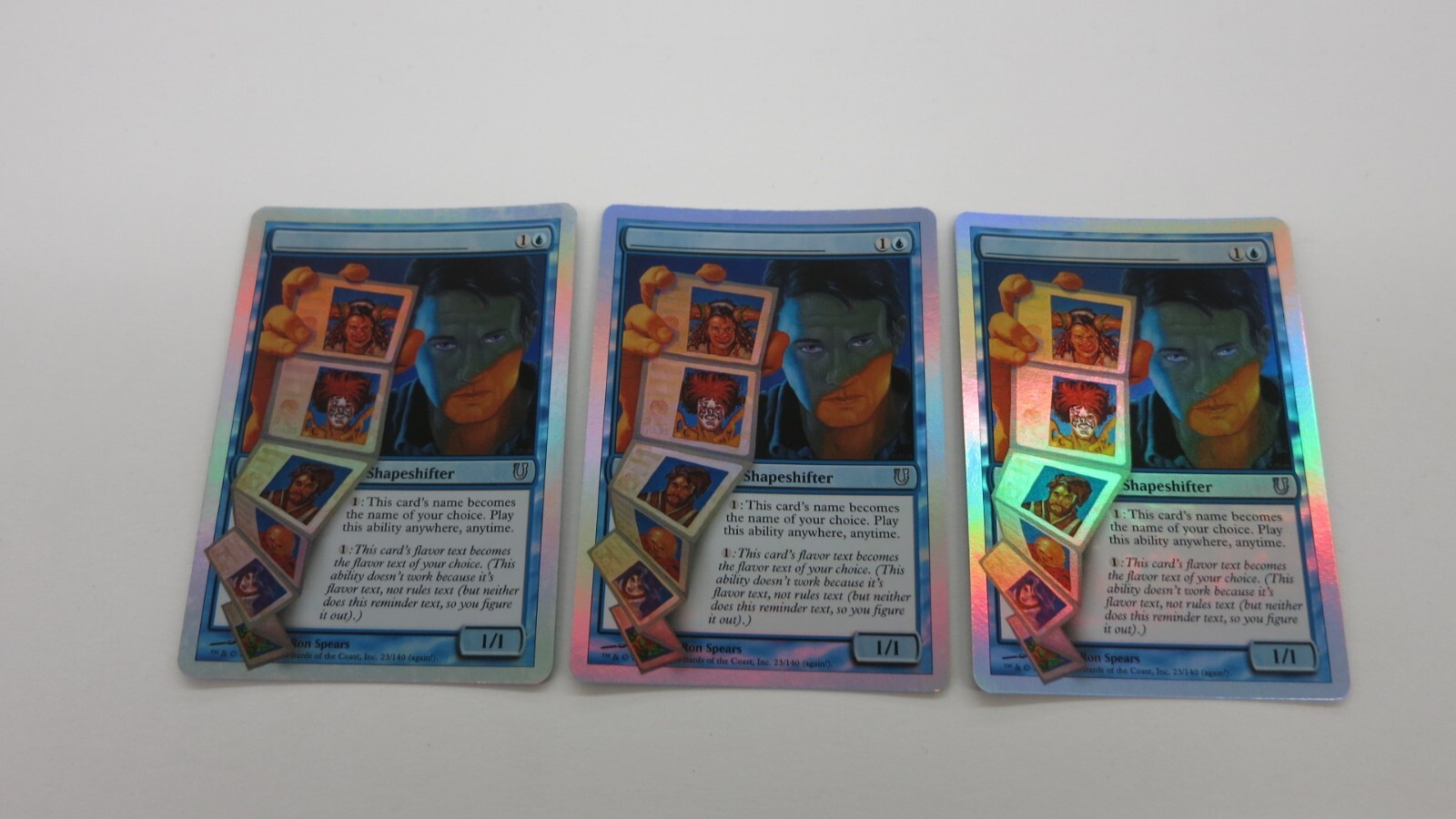 3x FOIL SHAPESHIFTER UNHINGED MTG Magic The Gathering NM / UNPLAYED | eBay