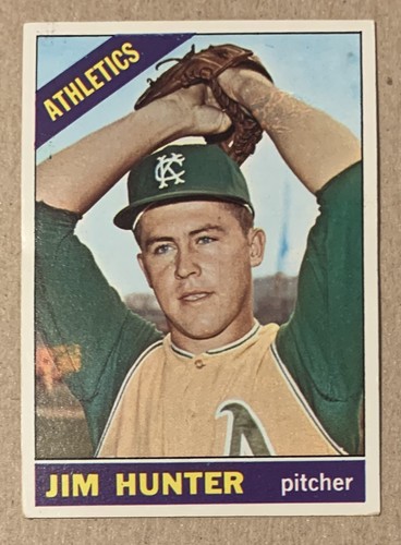 TOPPS 1966 BASEBALL CARD #36 JIM HUNTER | eBay