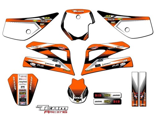 1998-2001 KTM SX 50 GRAPHICS SET DECO MINI ADVENTURE PRO SR PRO JR 2000 ...