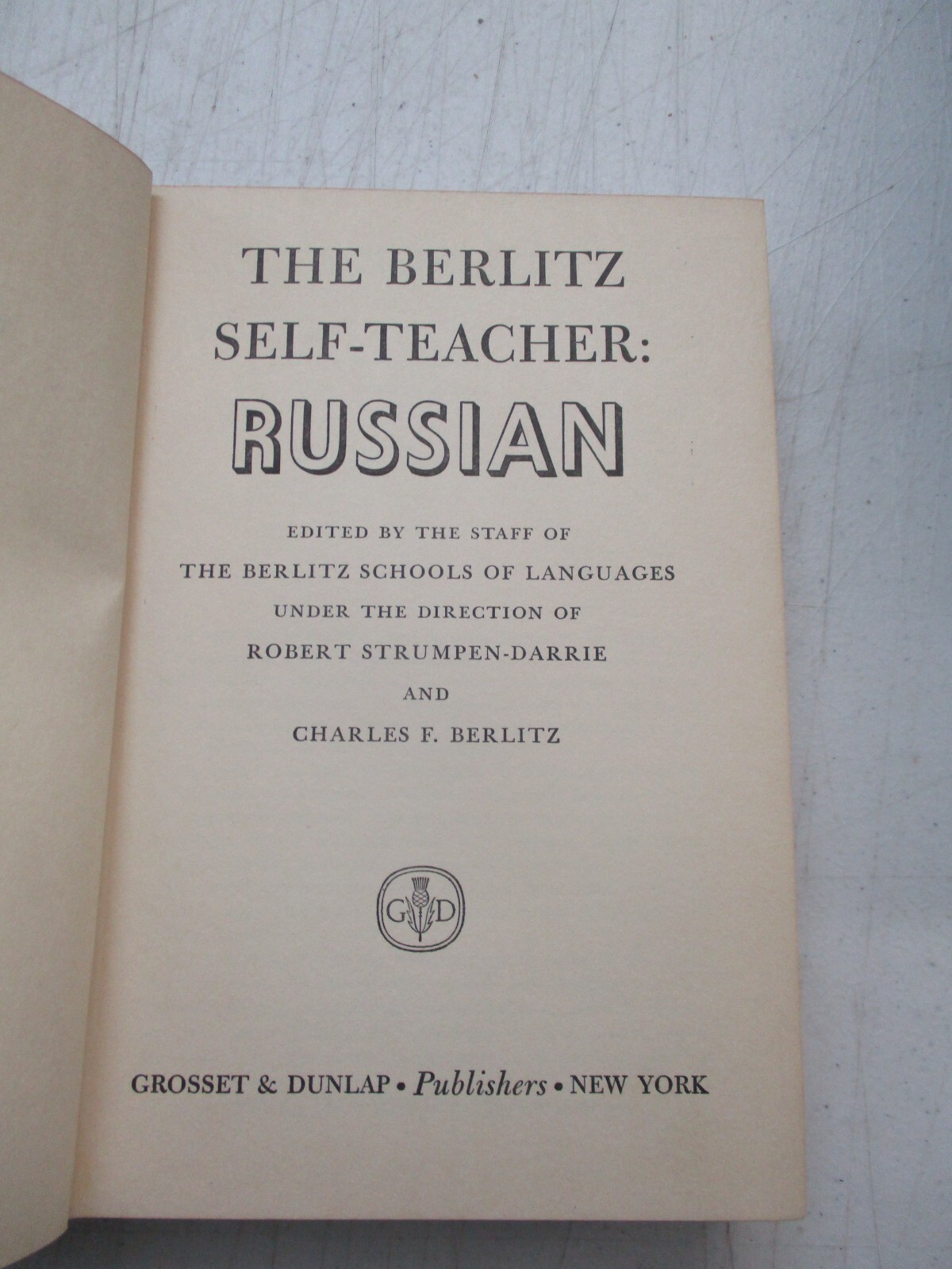 THE BERLITZ SELF-TEACHER RUSSIAN COURSE SCHOOL OF LANGUAGES 1951 ...