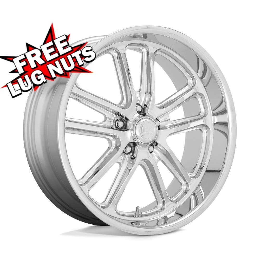 18 inch 18x8 US Mag U131 BULLET CHROME wheels rims 5x4.5 5x114.3 +1 | eBay