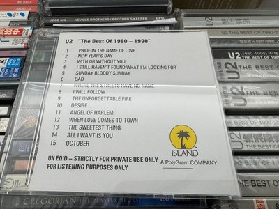 U2 : CD THE BEST OF 1980 - 1990 - PROMO | eBay