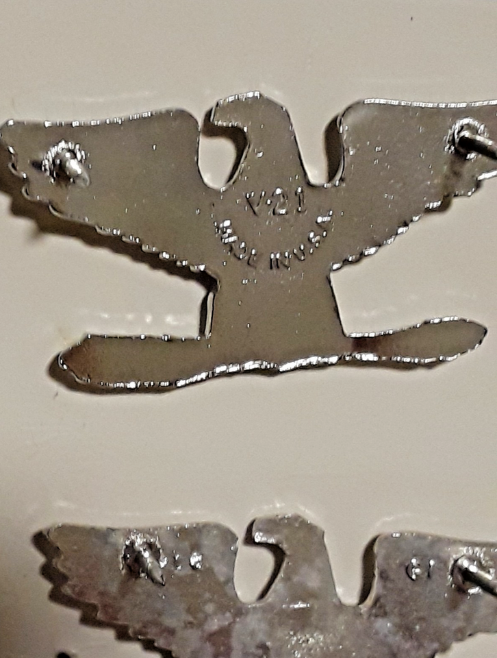 Military Rank Pins Colonel Eagle Insignia IIC GI, V21 USA Silver Tone ...