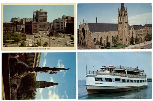 LOT OF 4 Cleveland Ohio Goodtime II memorial church Public Square ...