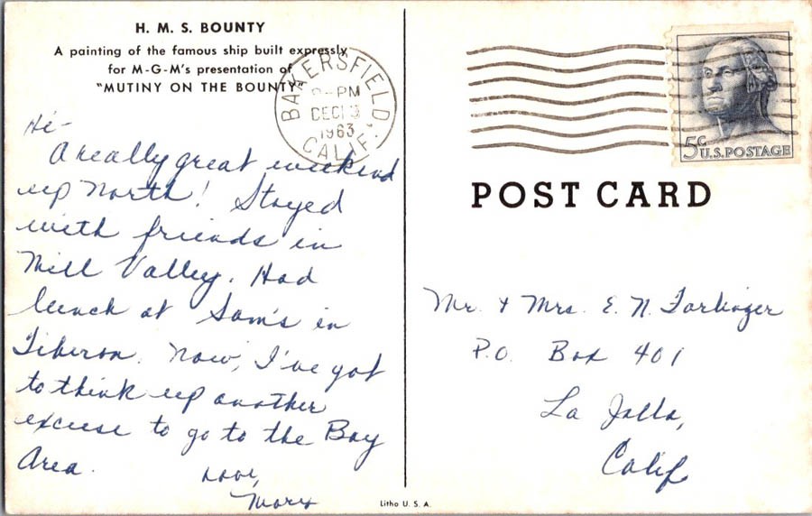 Antique Boat - Old Boat Featured on Great Vintage Nautical Postcard a ...