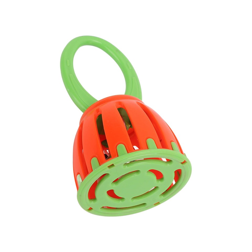 Baby Cage Bell Rattle Fun Colorful Handbell Toy For Child Music | eBay ...