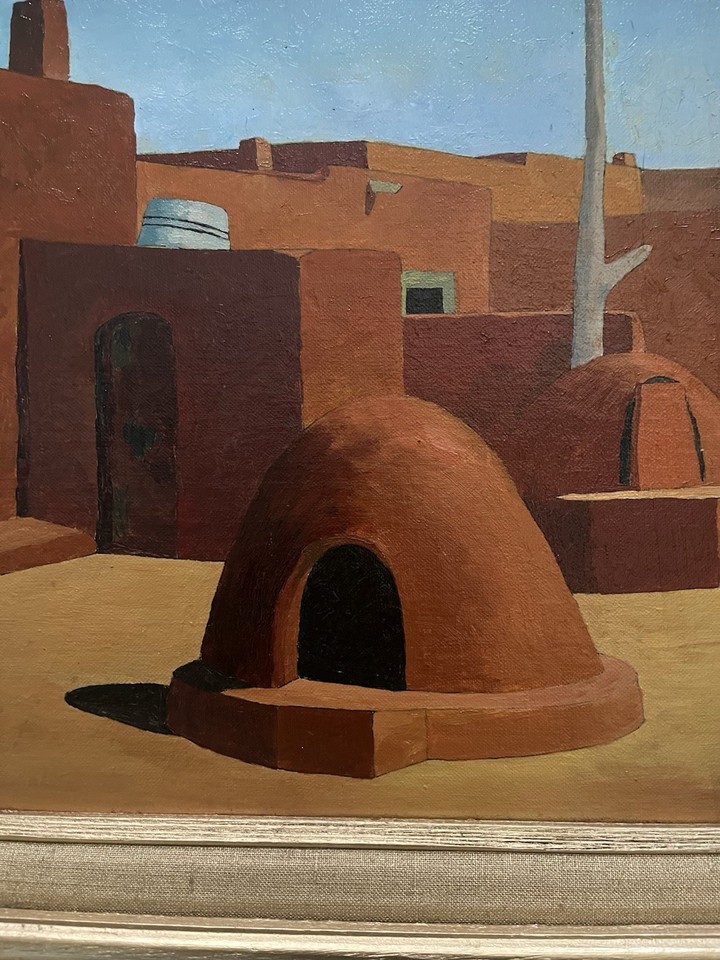 Oil Painting- Pueblos-Zuni. Tewa, Navajo-Native American Art-AZ Indian ...