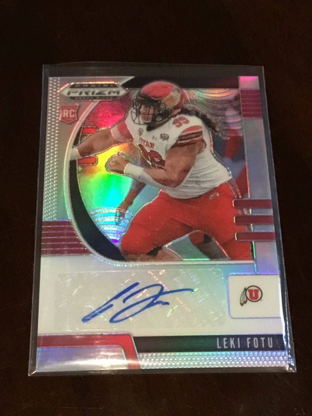 LEKI FOTU 2020 Prizm Draft Picks SILVER Refractor RC AUTO Utah #222 ...